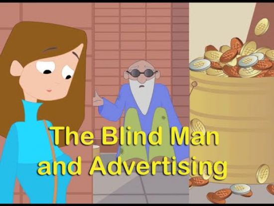 The Blind Man And Advertising Story - Bedtimeshortstories
